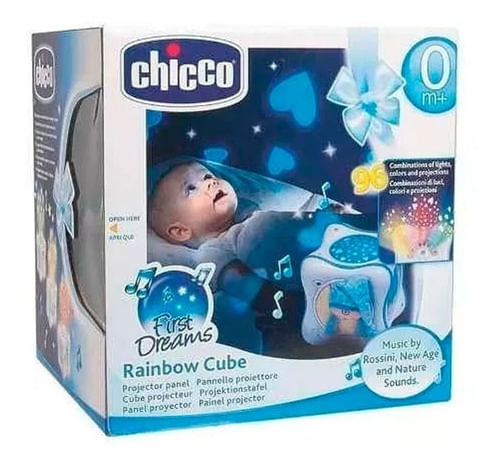 Chicco Proyector Rainbow Cube Celeste 24301 - Kinderland