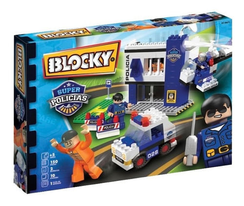 Blocky Super Policias 150pzs 010671 - Kinderland