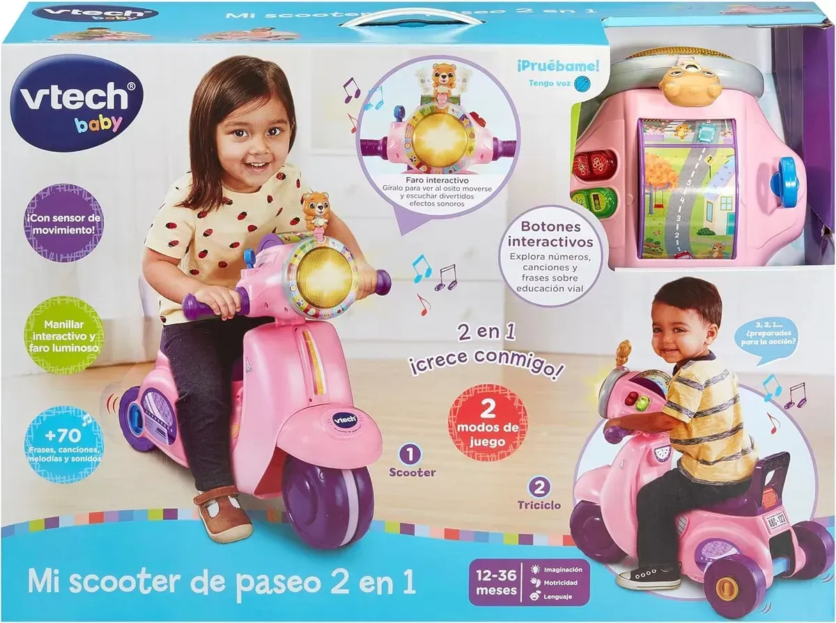 Mi Scoter De Paseo 2 en 1 Pink 80-572357 - Kinderland